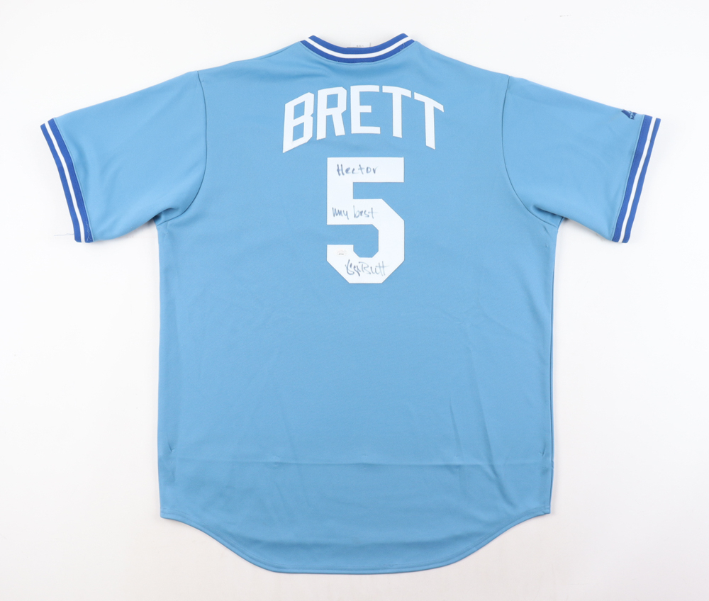 George Brett Signed Royals Jersey Inscribed "Hector My Best" (JSA ...