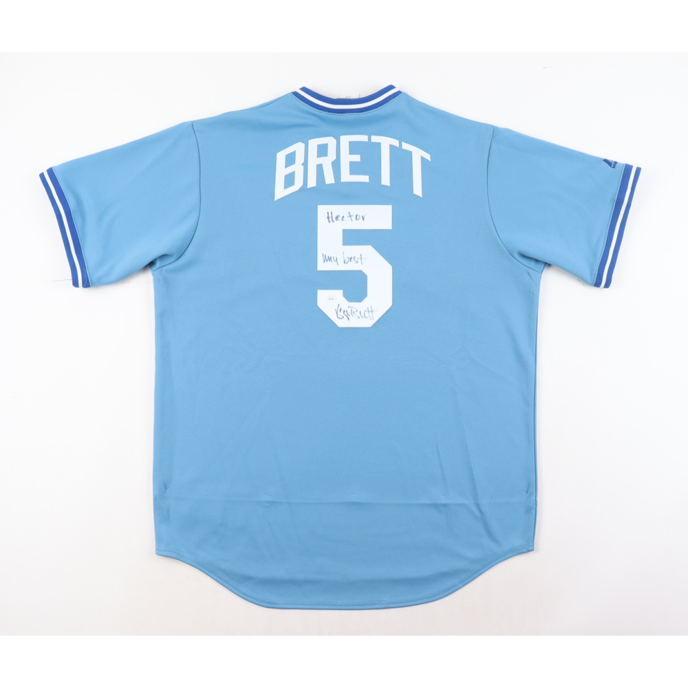 George Brett Signed Royals Jersey Inscribed "Hector My Best" (JSA ...