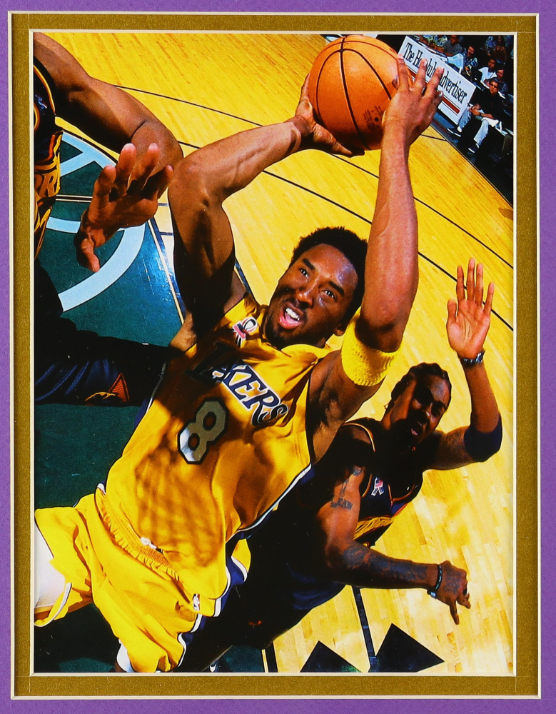 Kobe Bryant Custom Framed Lakers Jersey Display with Lakers Mini Metal ...