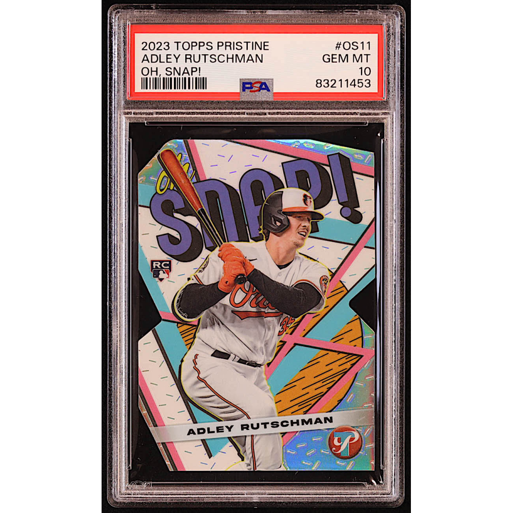 Adley Rutschman 2023 Topps Pristine Oh Snap! #OS11 RC (PSA 10 ...