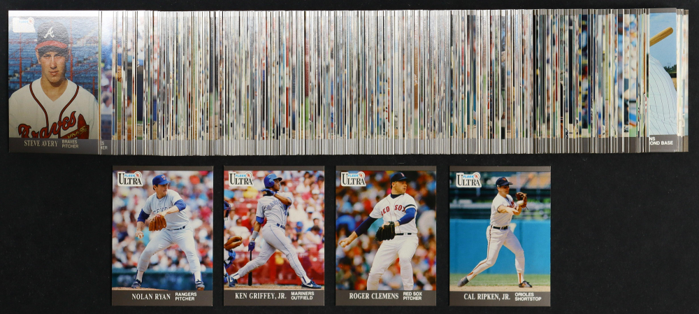 1991 Fleer Ultra Complete Set of (400) Baseball Cards with Nolan Ryan ...