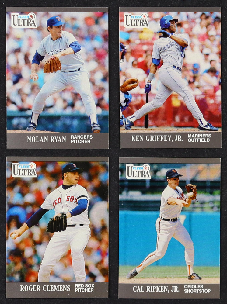 1991 Fleer Ultra Complete Set of (400) Baseball Cards with Nolan Ryan ...