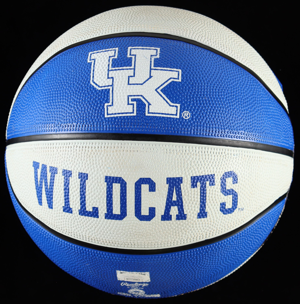 Kentucky Wildcats Logo Basketball Signed by (12) with John Calipari ...