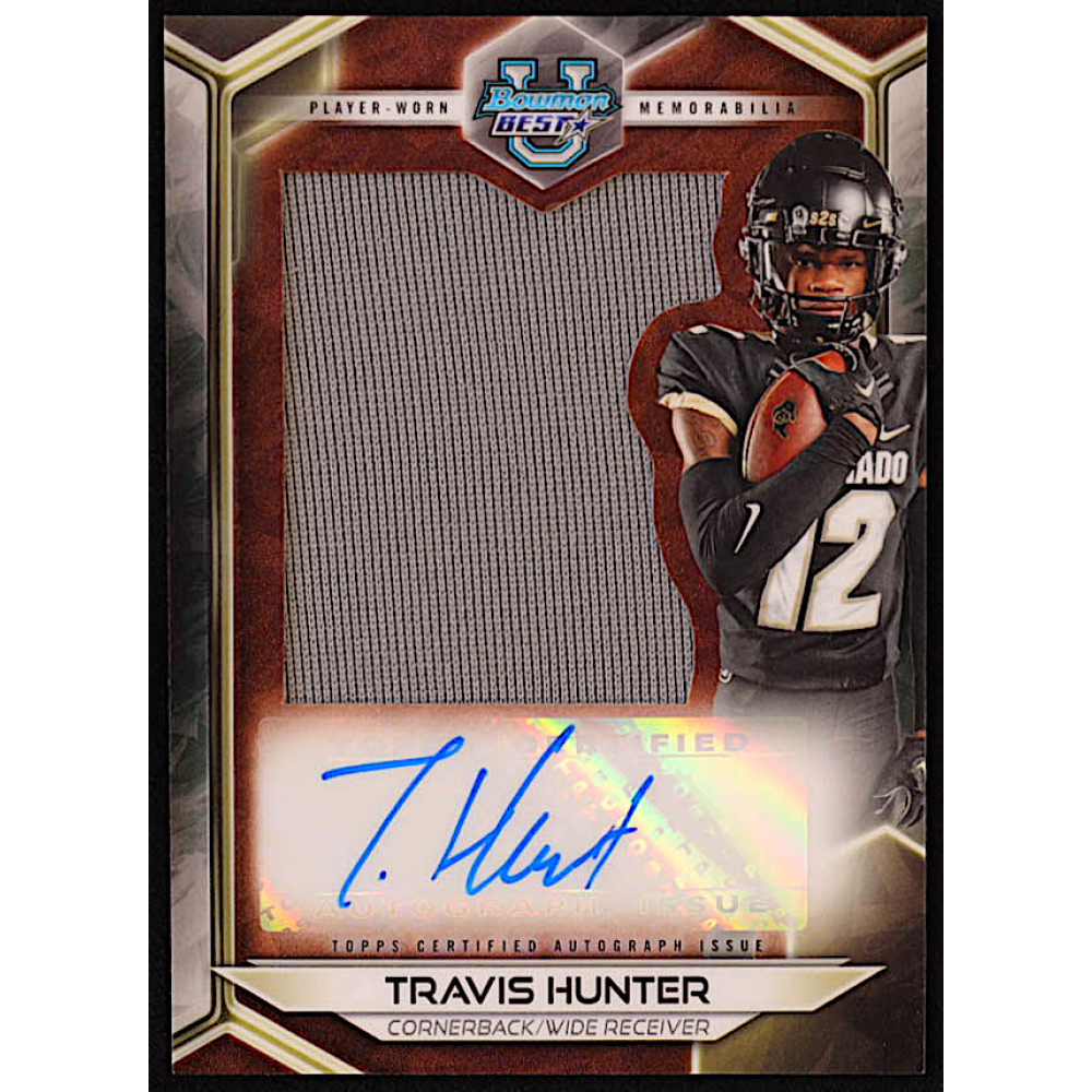 Travis Hunter 2023 Bowman's Best University Prospect Jumbo Relic ...