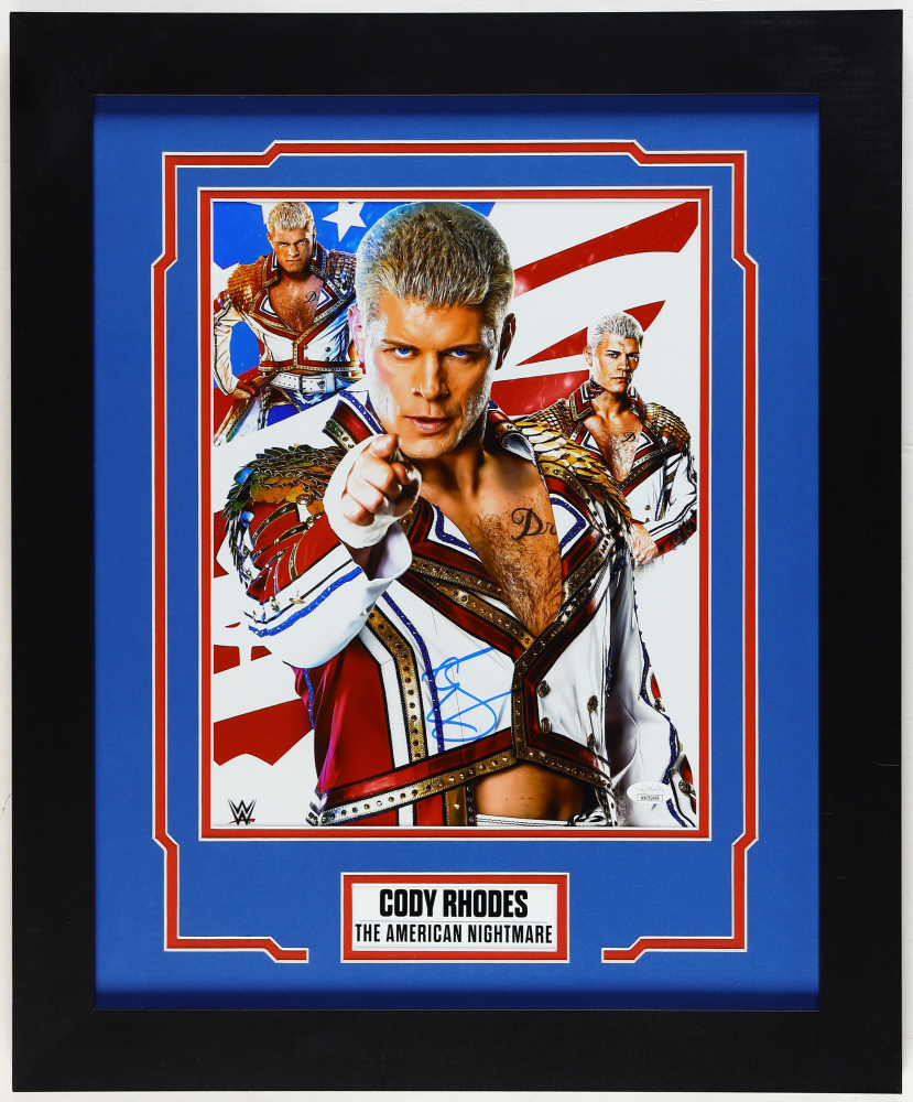Cody Rhodes Signed Custom Framed Photo Display (JSA) | Pristine Auction