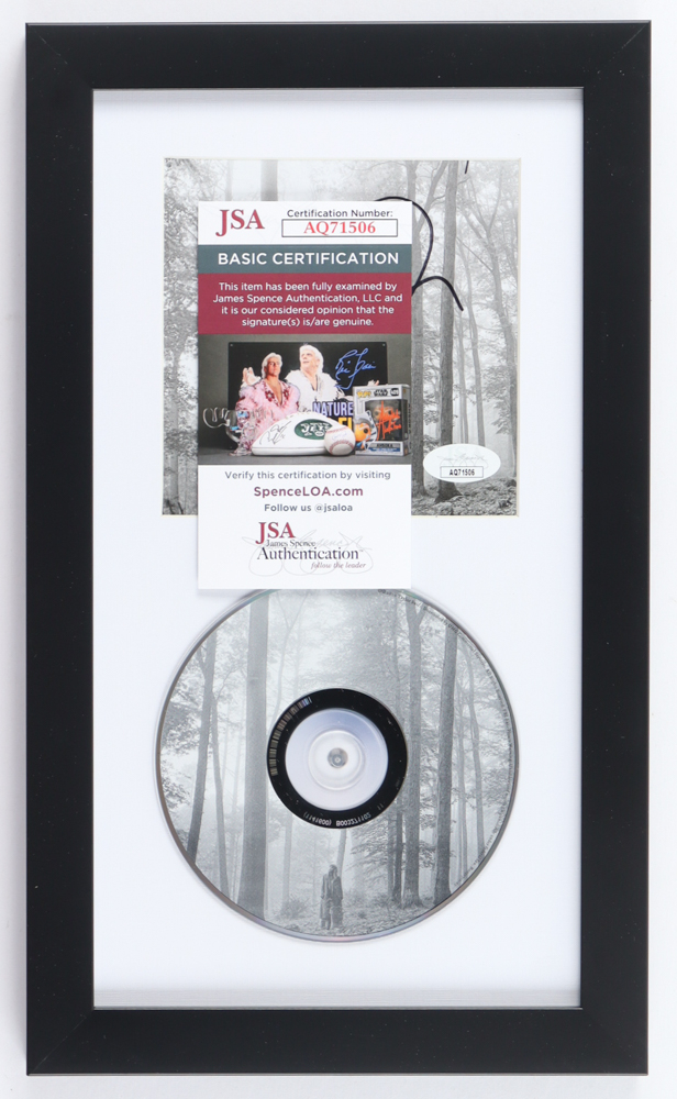 Taylor Swift Signed Custom Framed "Folklore" CD Album Cover Display ...