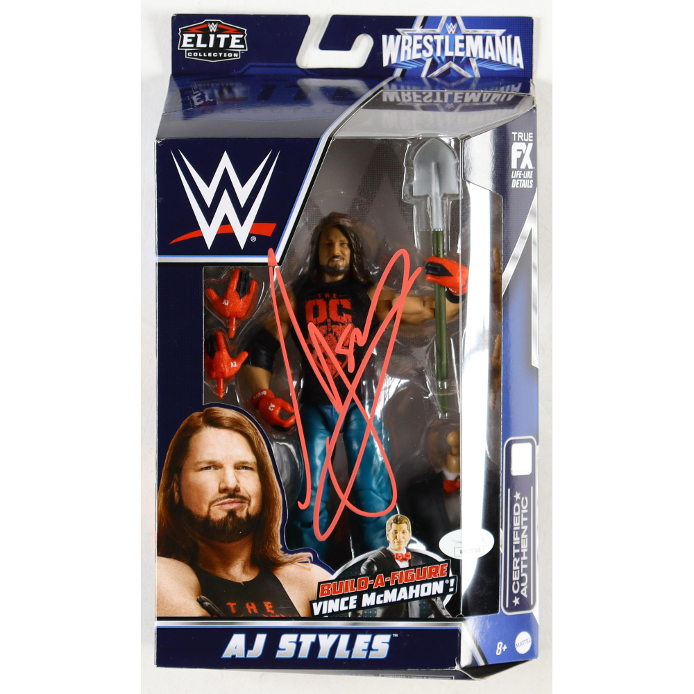 AJ Styles Signed WWE Elite Collection Action Figure (JSA) | Pristine Auction