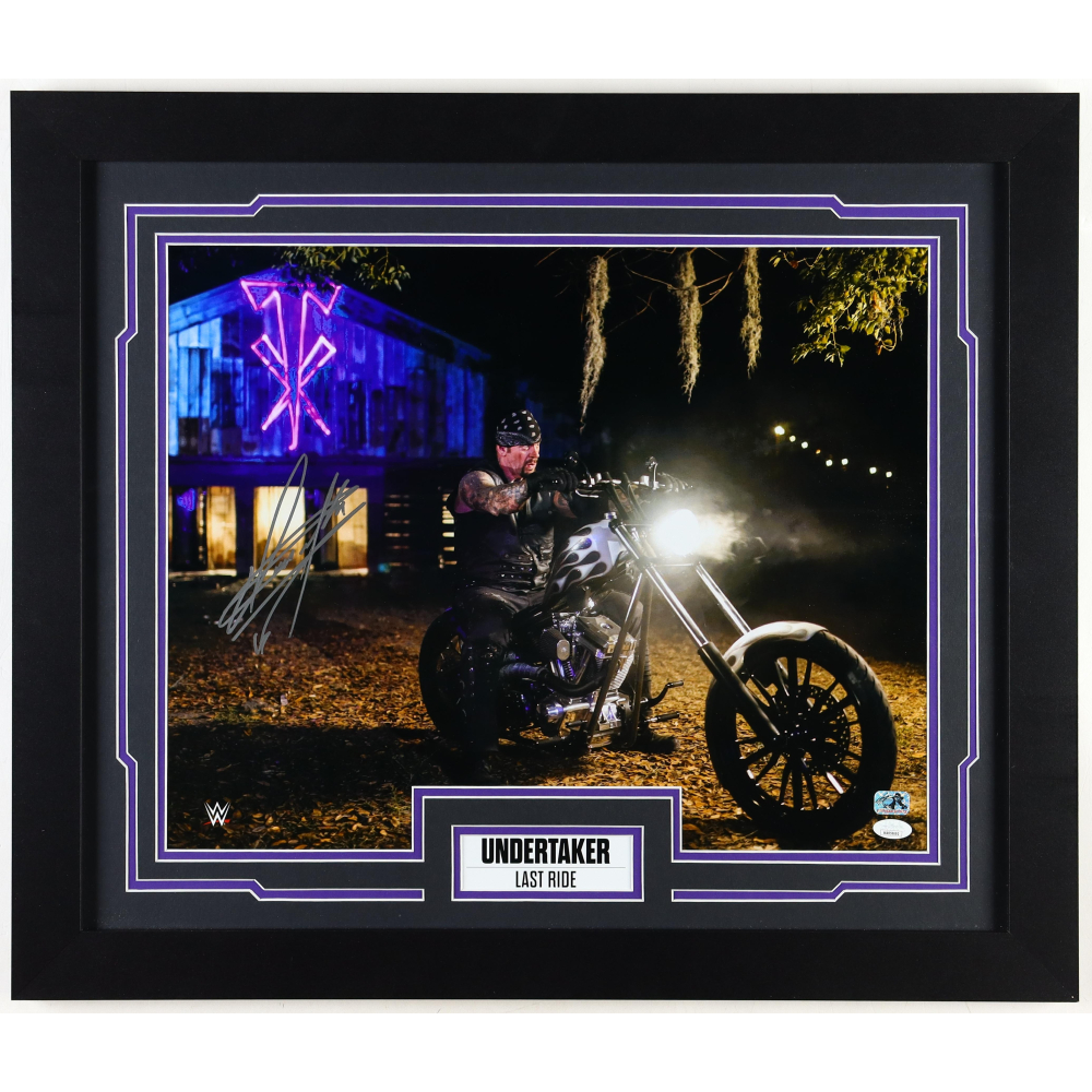 The Undertaker Signed "WWE" Custom Framed Photo Display (JSA & The ...