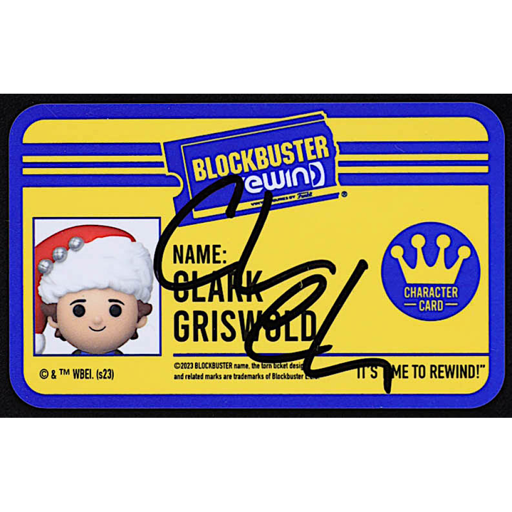 Chevy Chase Signed Blockbuster Rewind Character Card (JSA) | Pristine ...