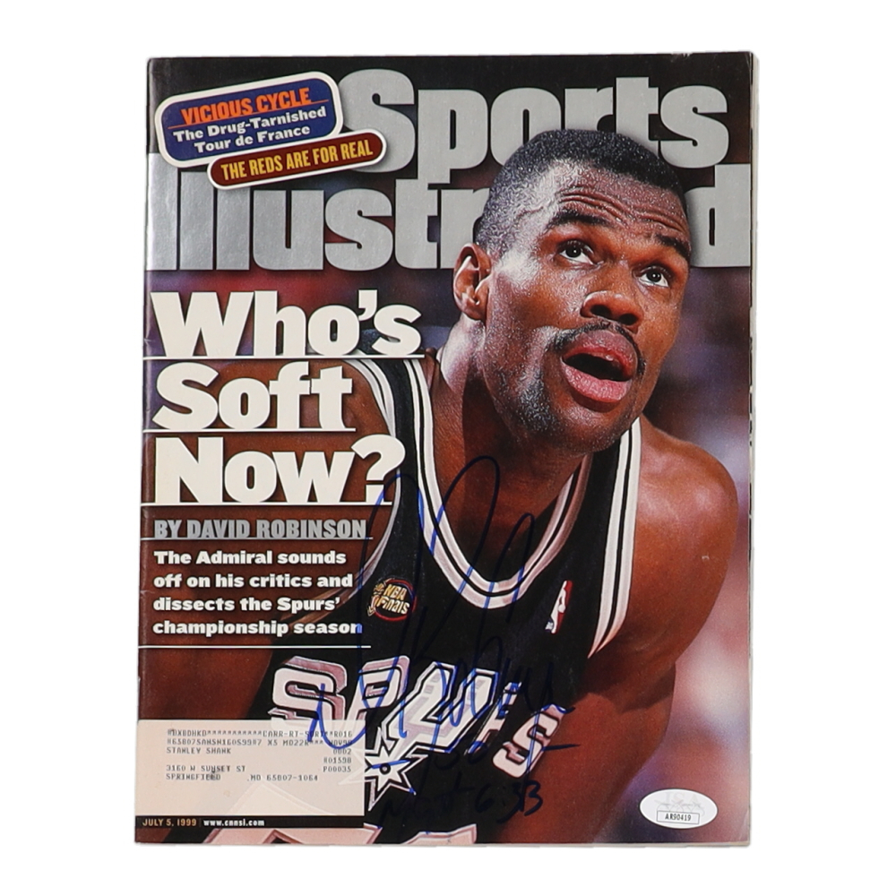 David Robinson Signed 1999 "Sports Illustrated" Magazine Cover (JSA) | Pristine Auction