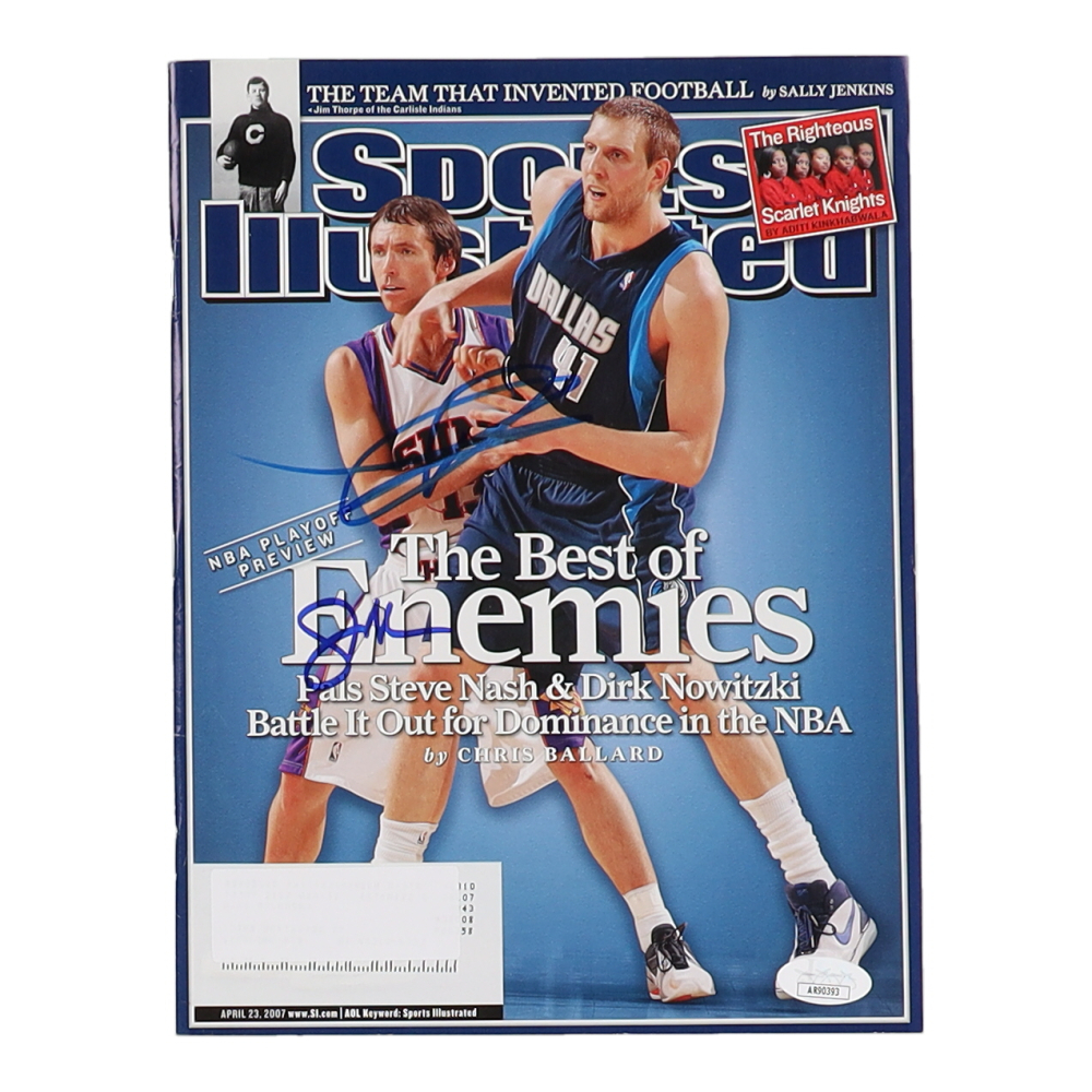Dirk Nowitzki & Steve Nash Signed 2007 "Sports Illustrated" Magazine ...