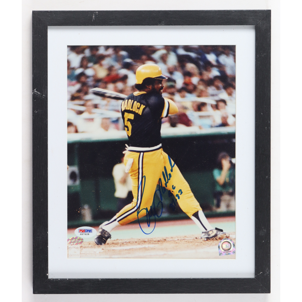 Bill Madlock Signed Pirates Custom Framed Photo Inscribed "B.C. 81-83 ...