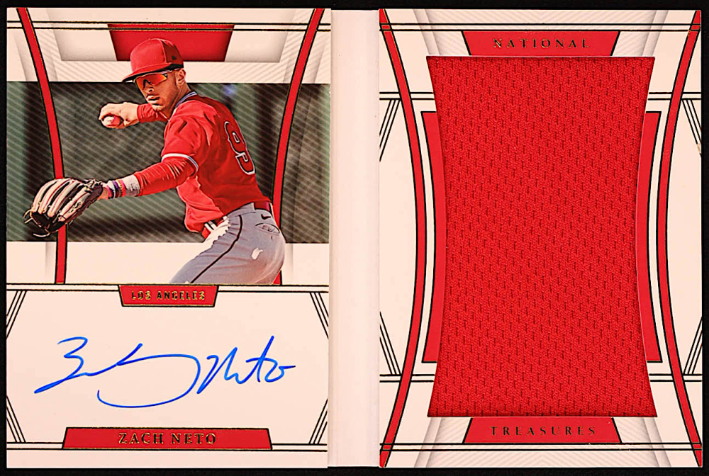 Zach Neto 2023 Panini National Treasures Rookie Signature Jumbo ...