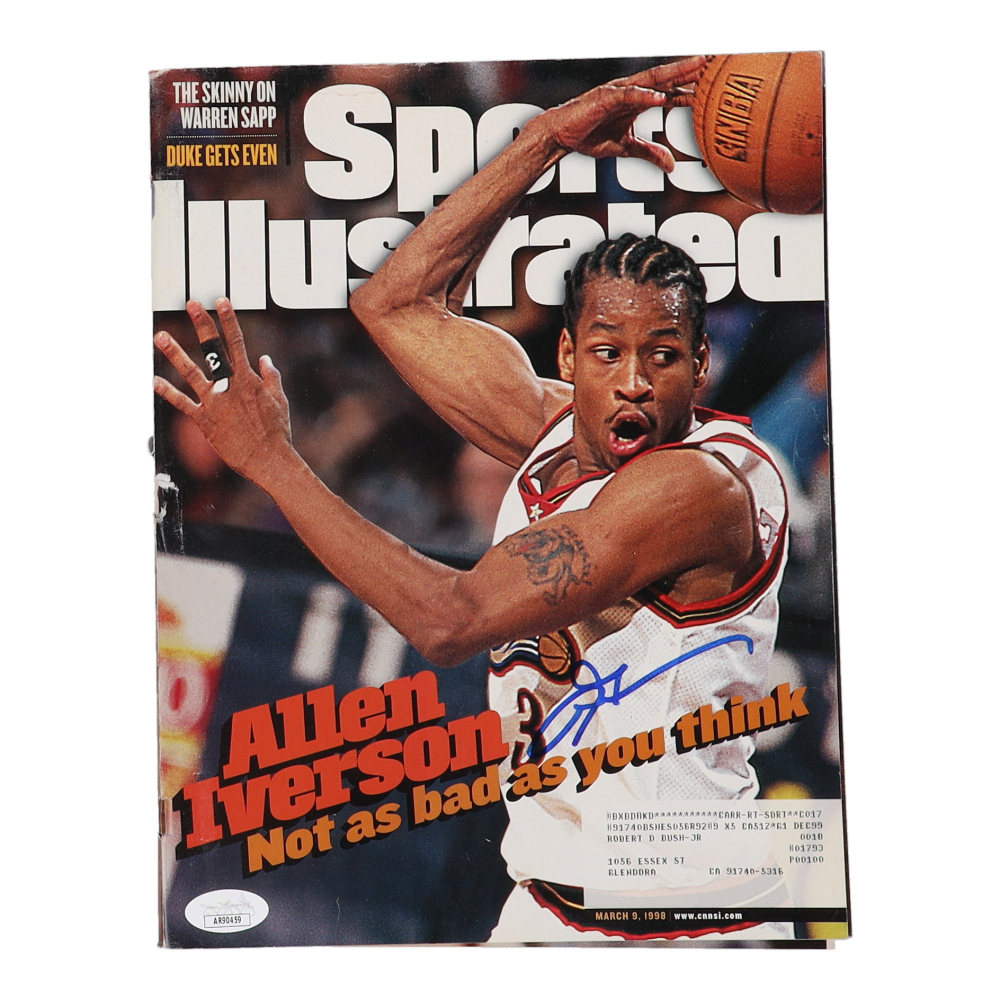 Allen Iverson Signed 1998 "Sports Illustrated" Magazine (JSA ...