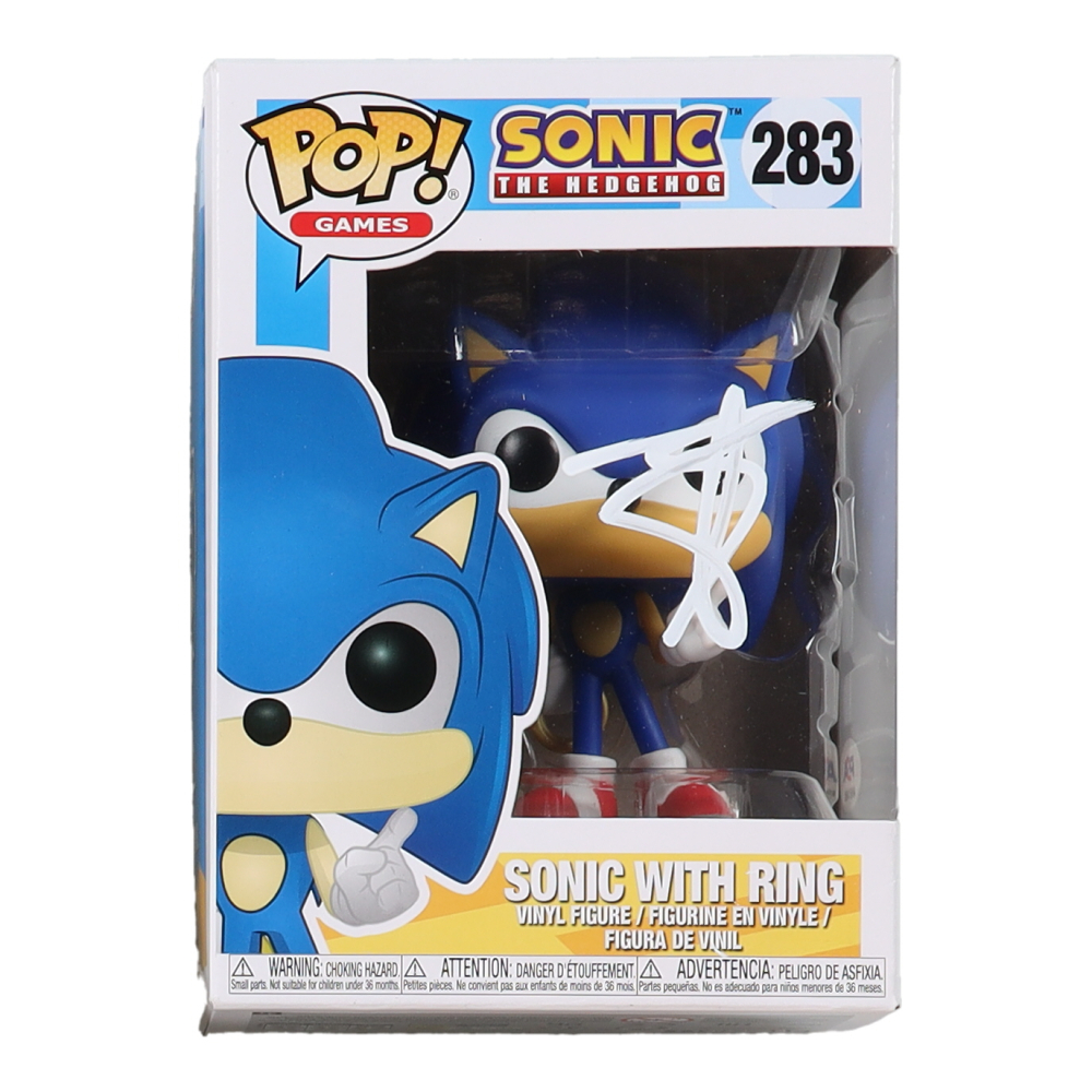 Ben Schwartz Signed "Sonic the Hedgehog" #283 Sonic with Ring Funko Pop ...