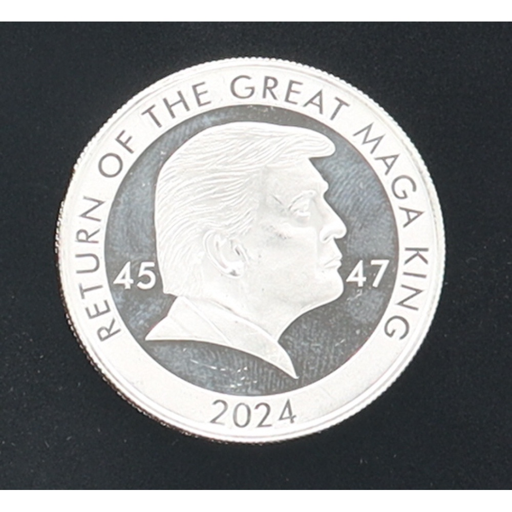 2024 Donald Trump "Return of the Great MAGA King" 1oz .999 Fine Silver Bullion Round | Pristine ...