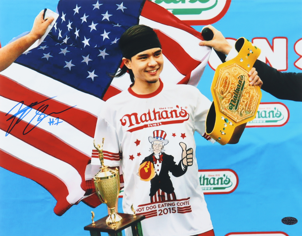 Matt Stonie Signed 11x14 Photo Inscribed "#1" (Leaf) | Pristine Auction