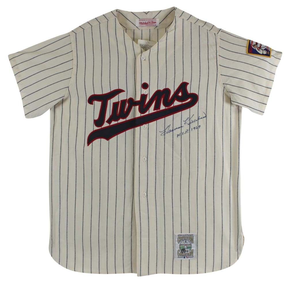 Harmon Killebrew Signed Twins Mitchell & Ness Jersey Inscribed "MVP ...