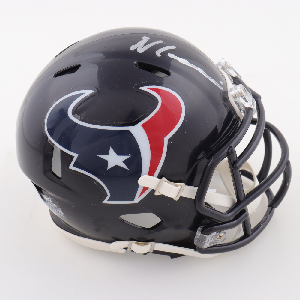 Nico Collins Signed Texans Speed Mini Helmet (Beckett) | Pristine Auction