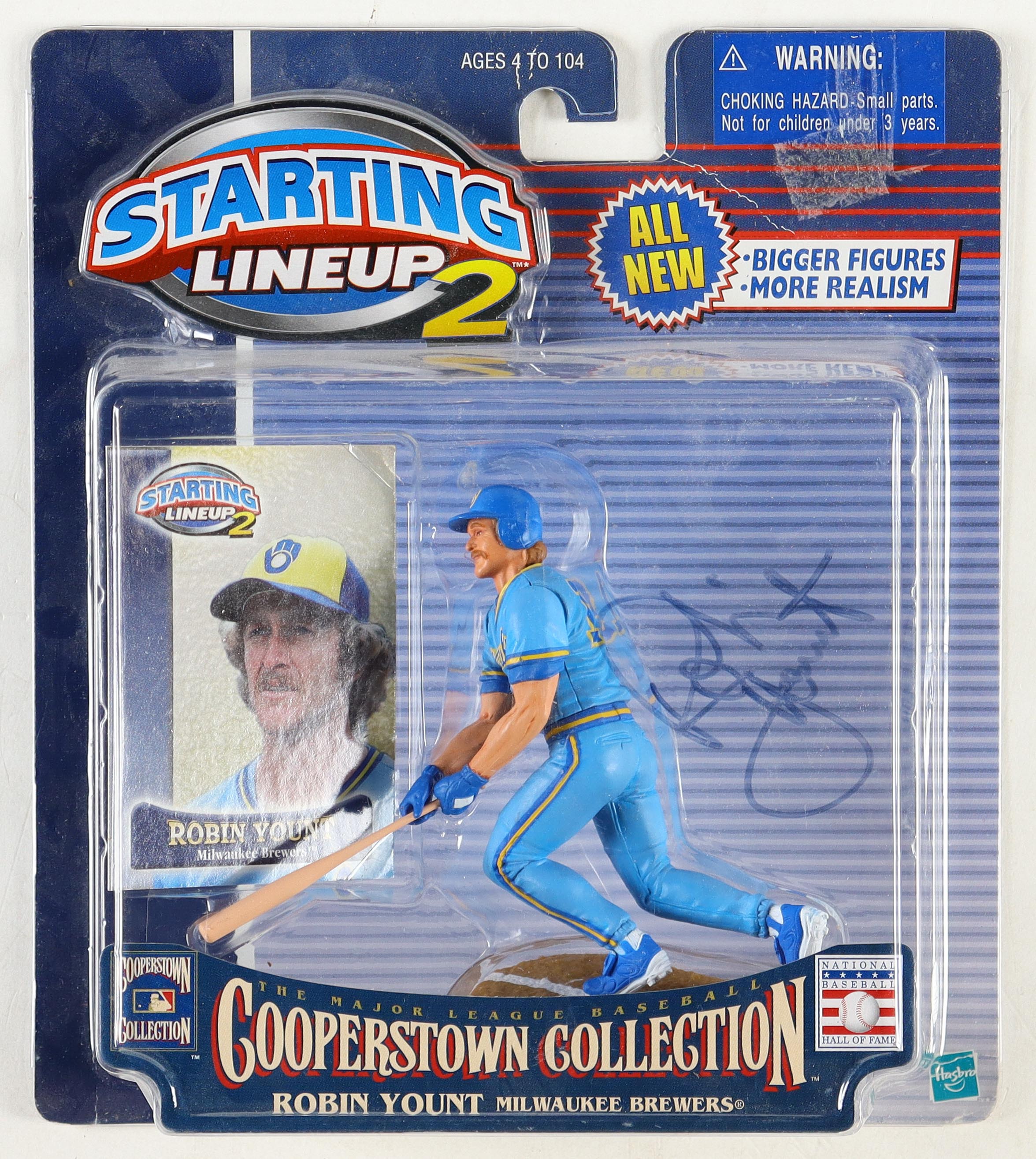 Robin Yount Signed 2000 Starting Lineup 2 Cooperstown Collection Action ...