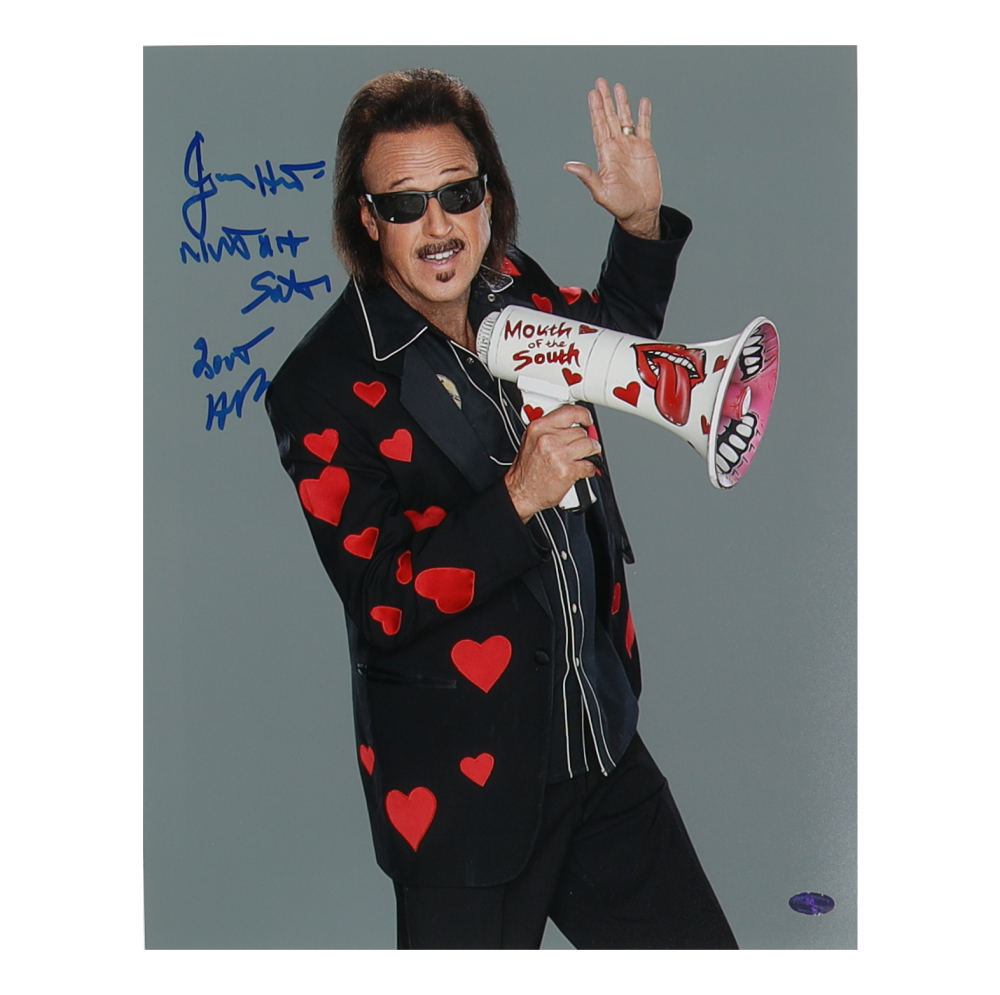 Jimmy Hart Signed WWE 8x10 Photo Inscribed "Mouth of The South" & "2005 ...