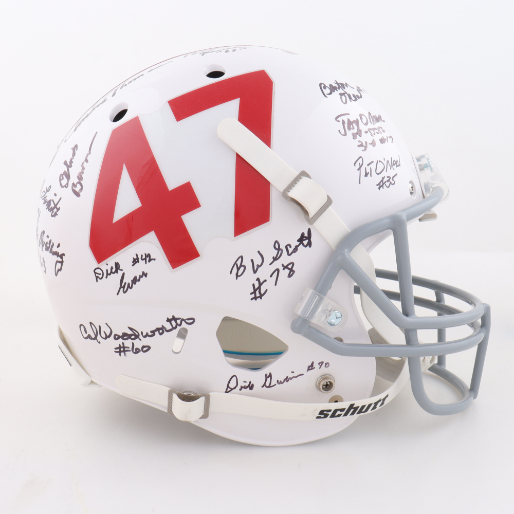 Oklahoma Sooners Full-Size Helmet Team-Signed By (12) With Bill Krisher ...