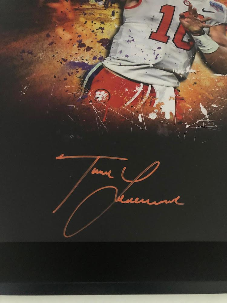 Trevor Lawrence Signed Clemson Tigers Custom Framed Photo Display ...