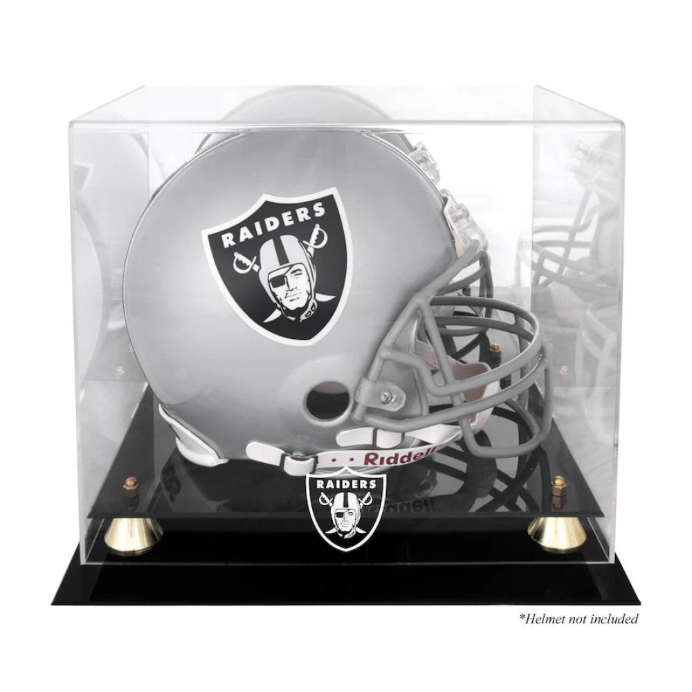 Raiders Logo Full-Size Helmet Base & Gold Risers Base Mirrored Display ...