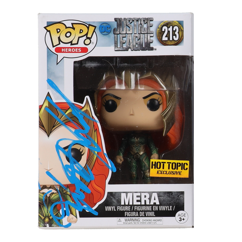 Amber Heard Signed "Justice League" #213 Mera Funko Pop Vinyl Figure ...