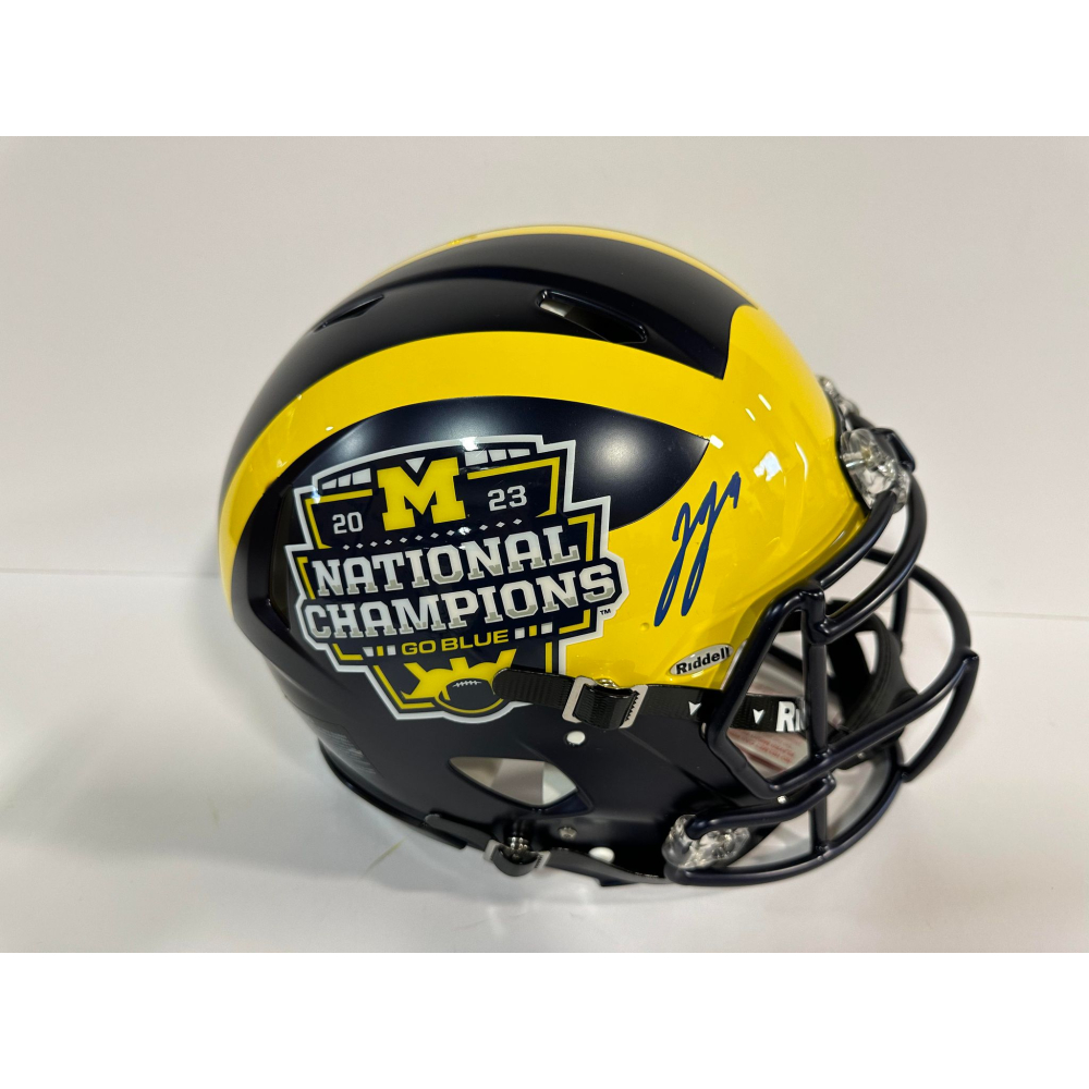 JJ Mccarthy Signed Michigan Wolverines Full-Size Authentic On-Field ...