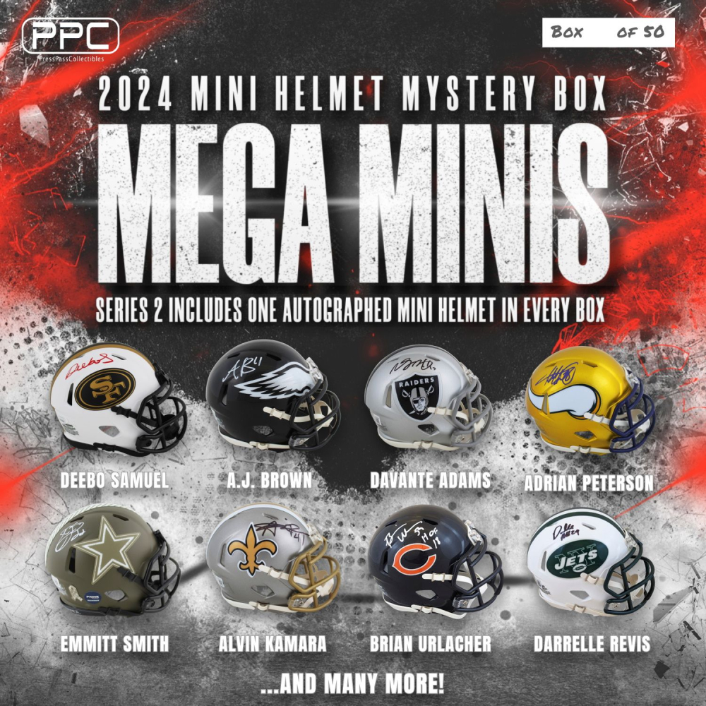 Press Pass Collectibles 2024 Mega Mini Helmet Mystery Box – Series 2 ...
