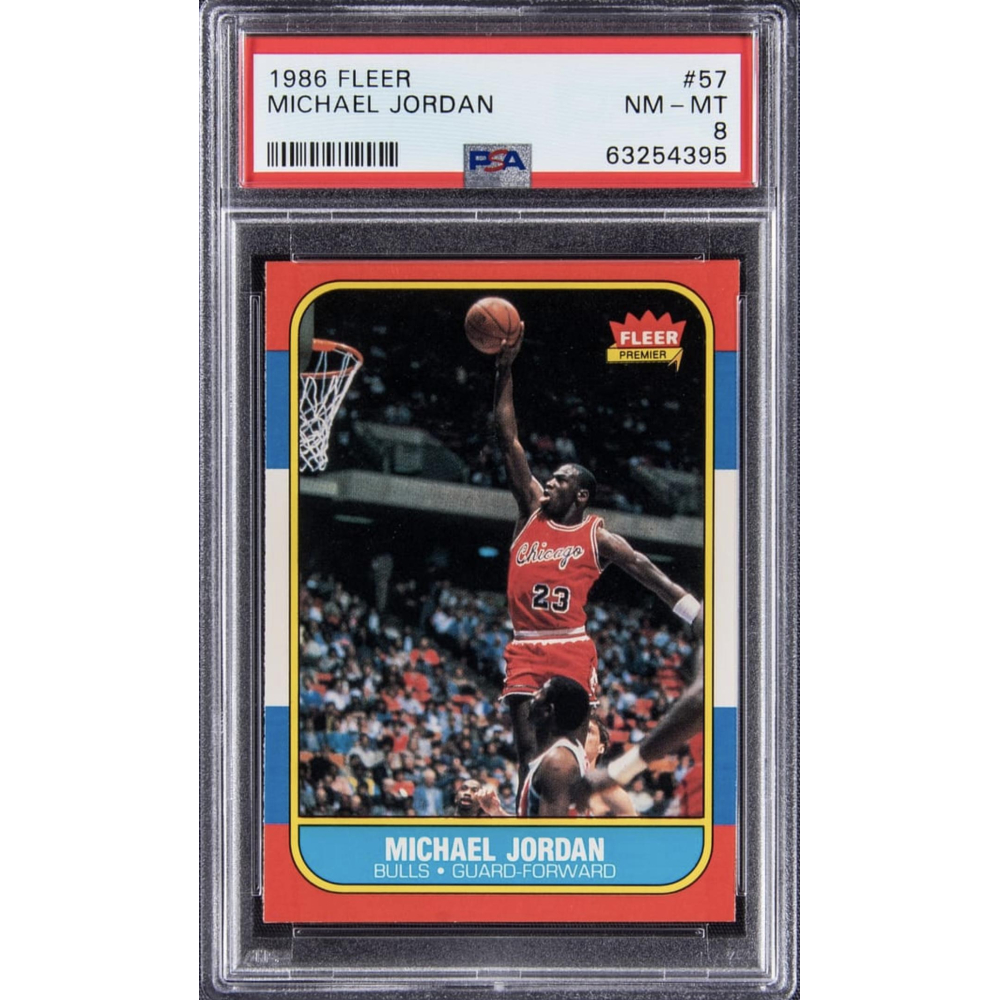 Michael Jordan 1986-87 Fleer #57 RC (PSA 8) | Pristine Auction