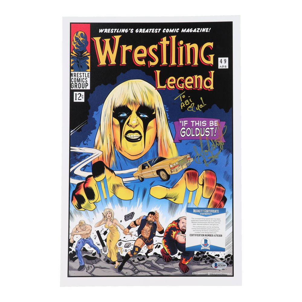 Goldust Signed "Wrestling Legend" 12x18 Poster Inscribed (Beckett ...