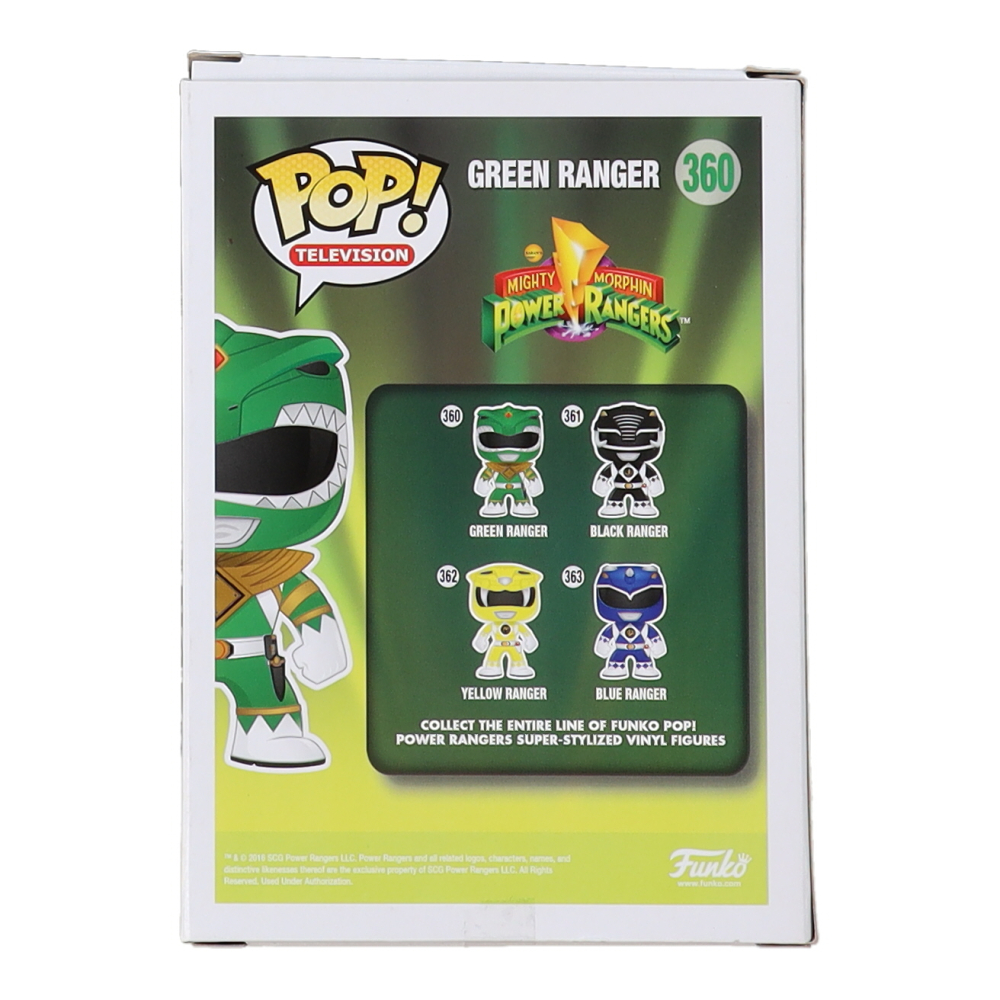 Jason David Frank Signed "Mighty Morphin Power Rangers" #360 Green ...