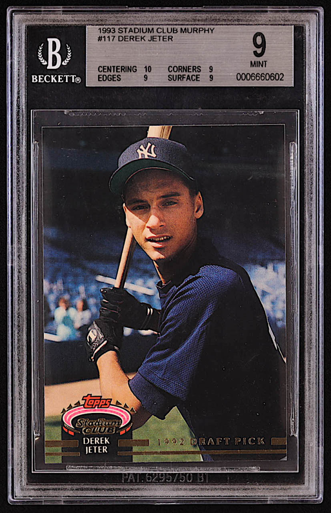Derek Jeter 1993 Stadium Club Murphy #117 RC (BGS 9) | Pristine Auction