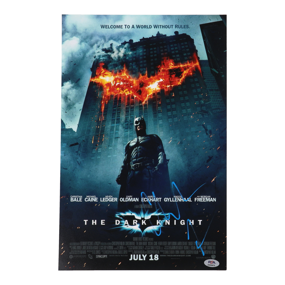 Christian Bale Signed "Batman: The Dark Knight" 11x17 Movie Poster ...