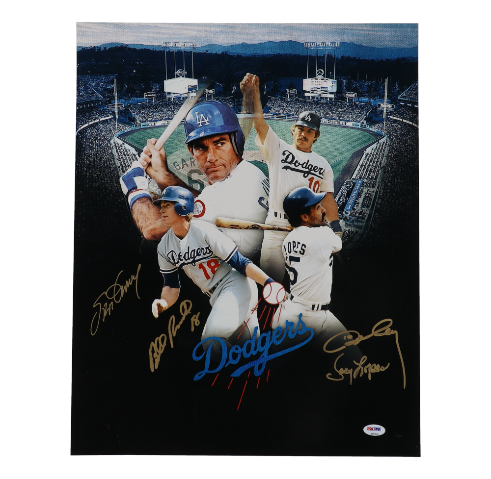 1981 Dodgers 16x20 Photo Team Signed By (4) With Steve Garvey, Ron Cey ...