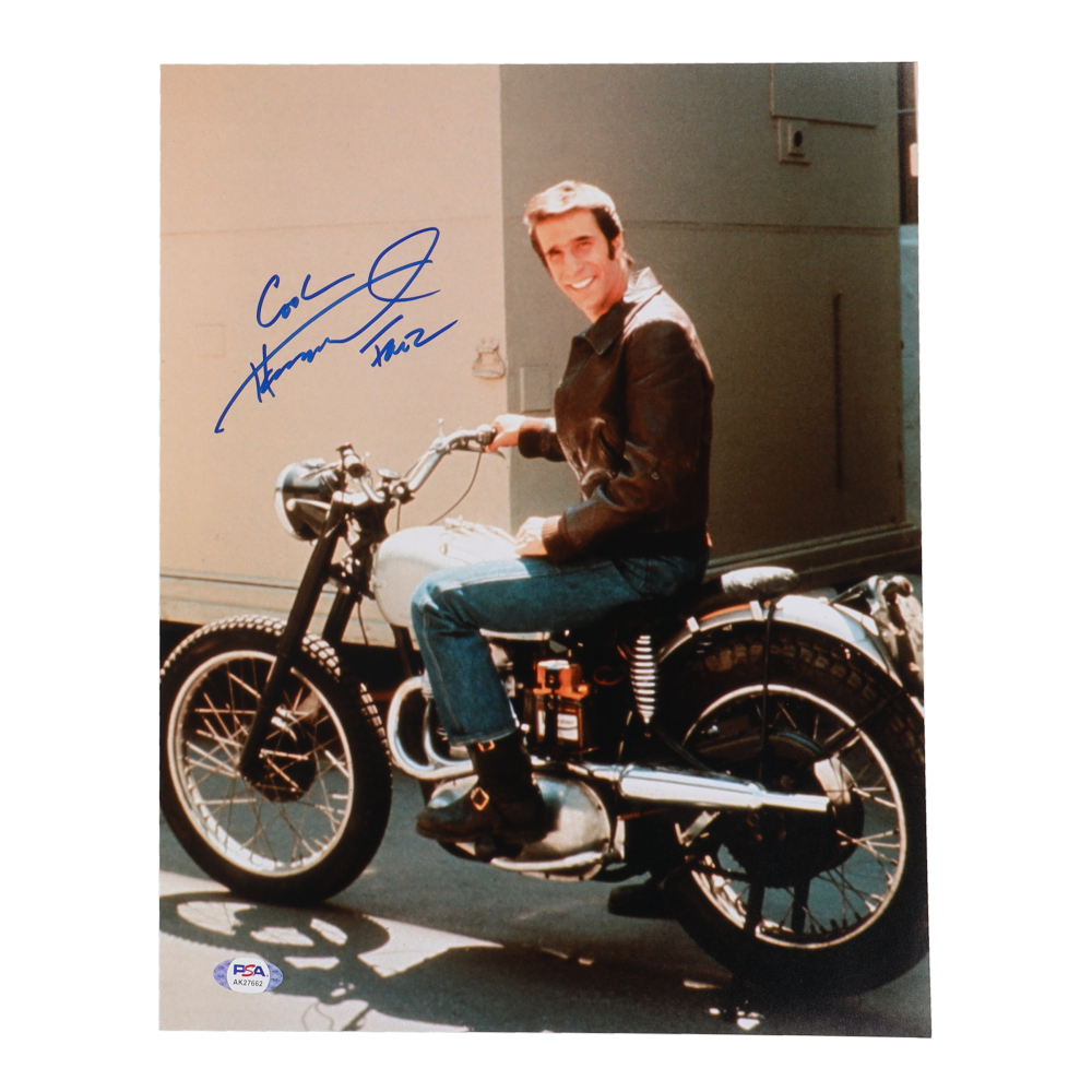 Henry Winkler Signed "Happy Days" 11x14 Photo Inscribed "Cool" & "Fonz ...