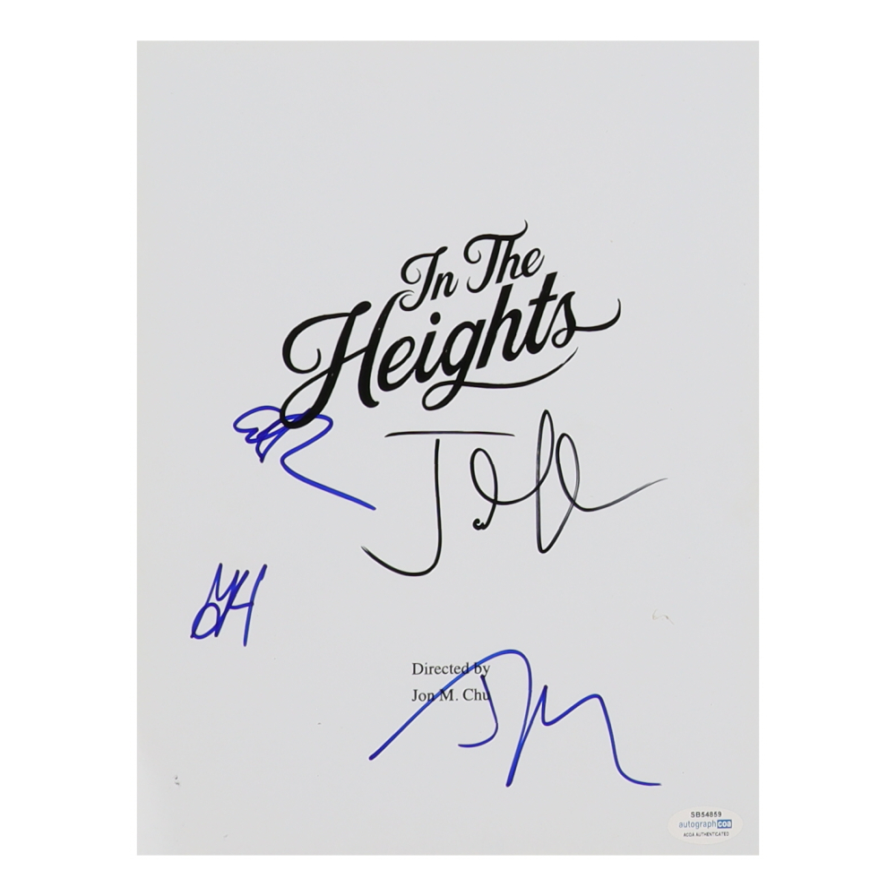 "In The Heights" 8x10 Script Cover Photo Signed By Anthony Ramos ...
