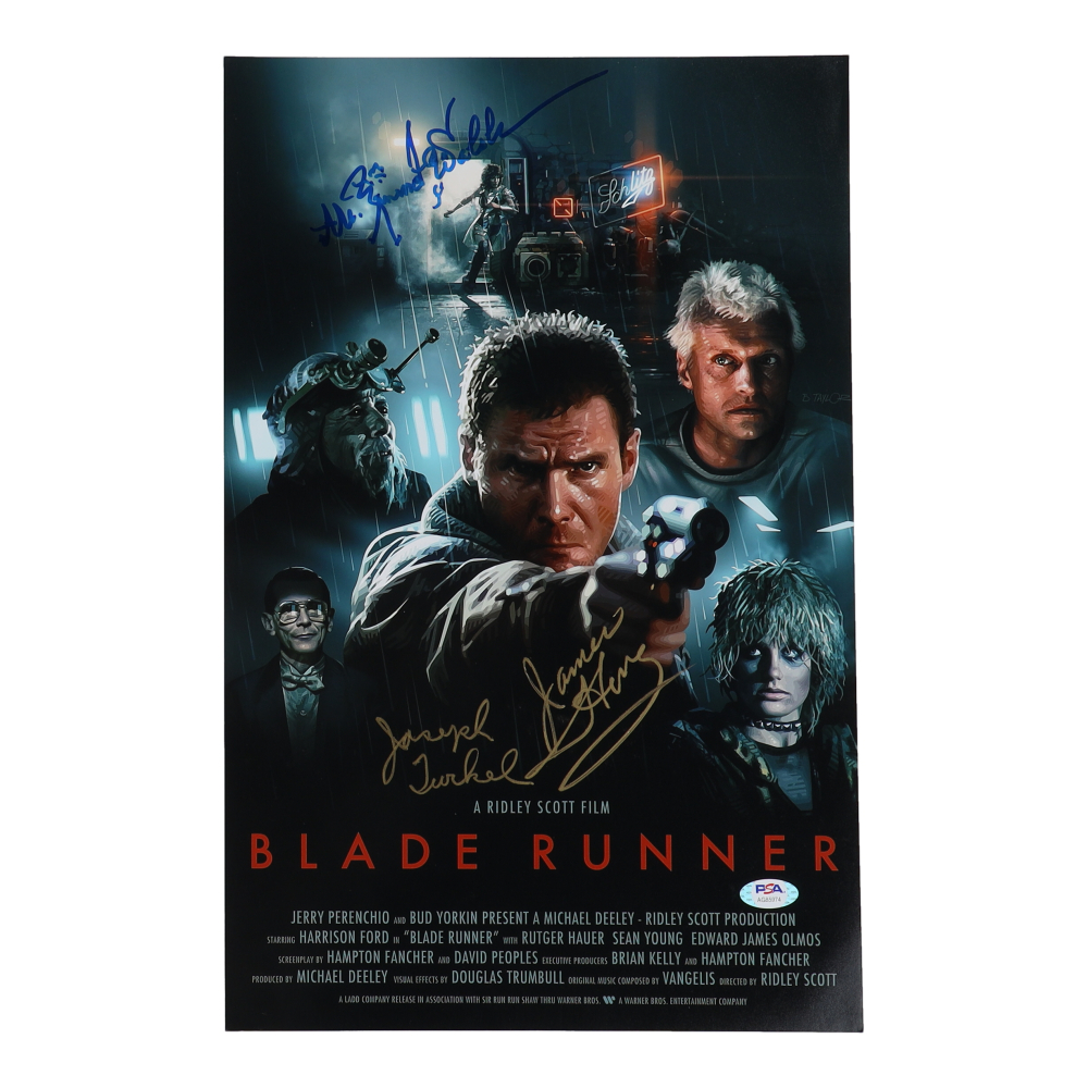 M. Emmet Walsh, James Hong & Joseph Turkel Signed "Blade Runner" 11x17 ...
