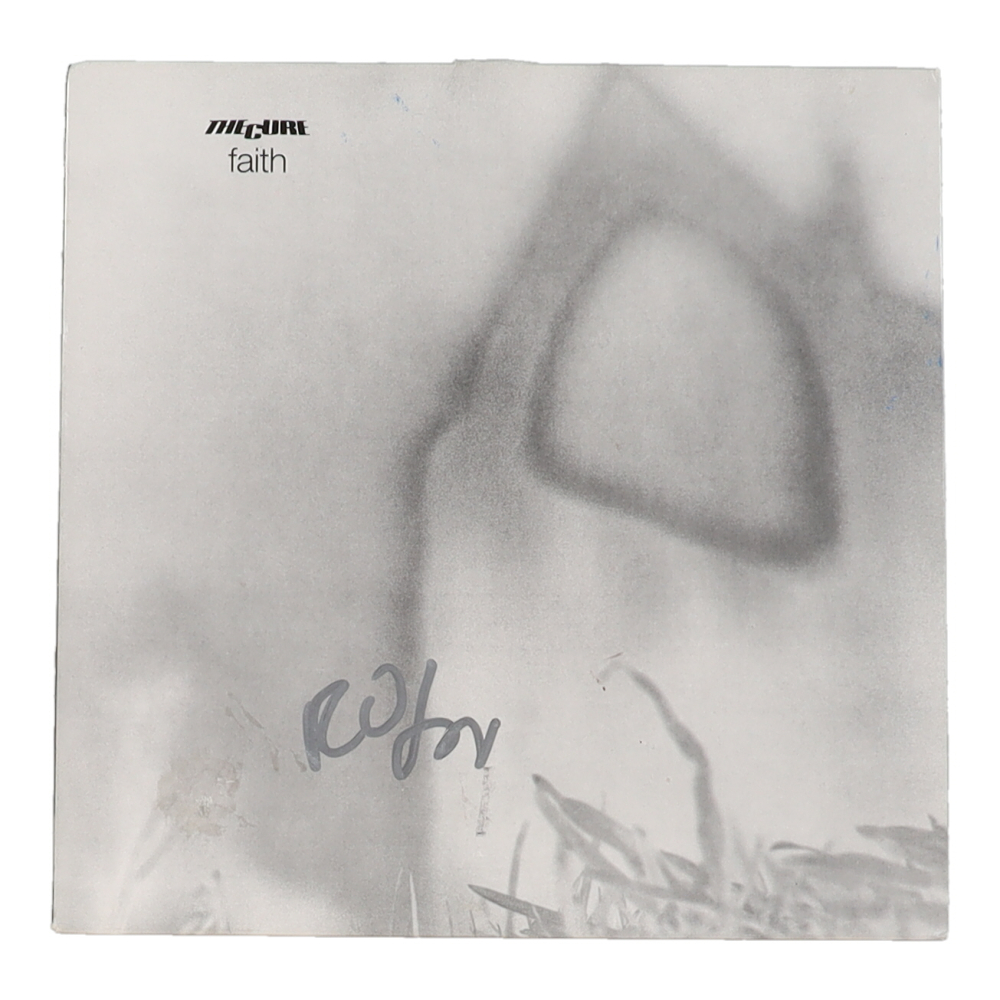 Robert Smith Signed The Cure "Faith" Vinyl Record Album Sleeve ...