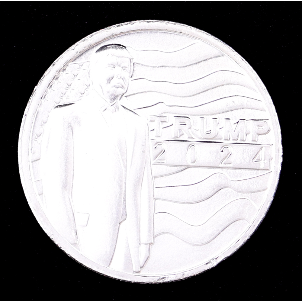 2024 Donald Trump 1oz .999 Fine Silver Round | Pristine Auction