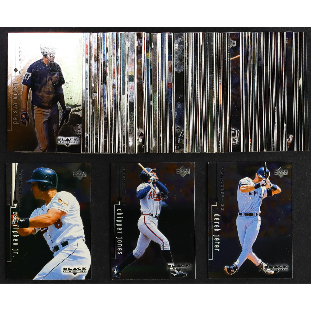 1999 Upper Deck Black Diamond Baseball Complete Set of (120) Cards with ...