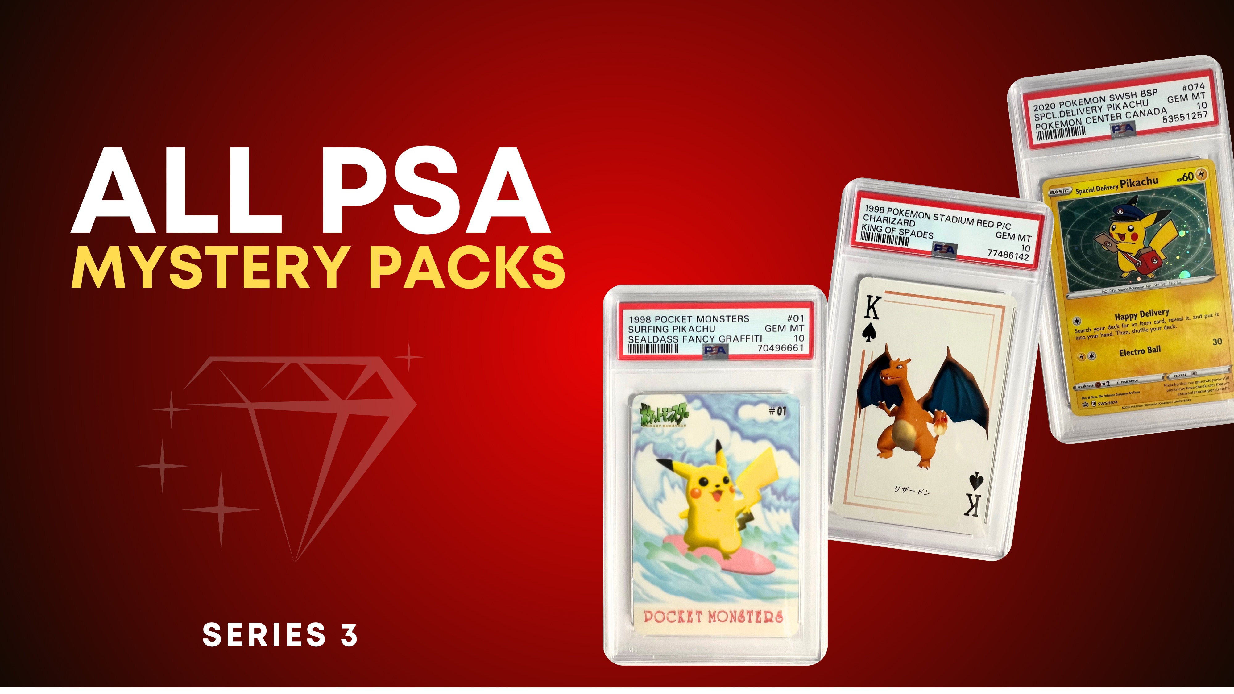 Mints PSA Graded Pokemon Series 3 Mystery Pack | Pristine Auction