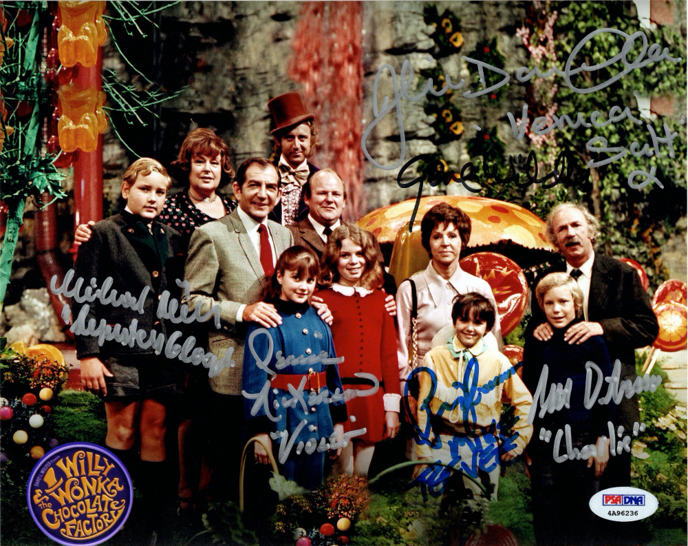 "Willy Wonka & the Chocolate Factory" 8x10 Photo Cast-Signed ...