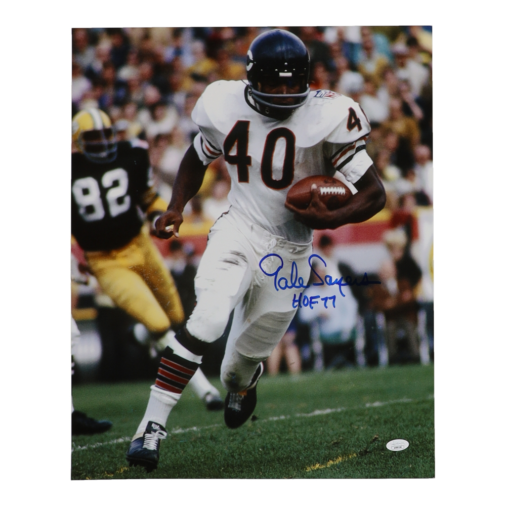 Gale Sayers Signed Bears 16x20 Photo Inscribed "HOF 77" (JSA ...