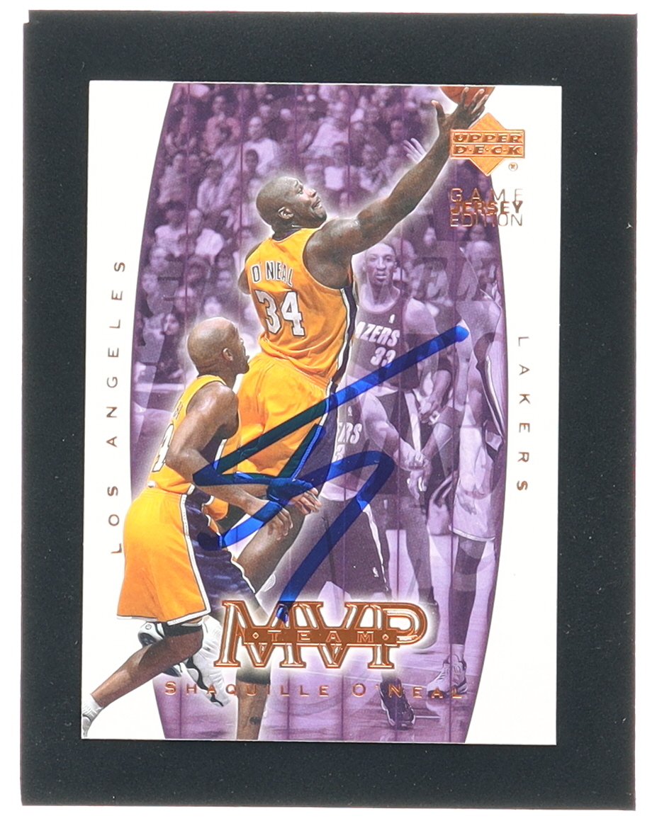 Shaquille O'Neal Signed 2000-01 Upper Deck #403 MVP (JSA) | Pristine ...