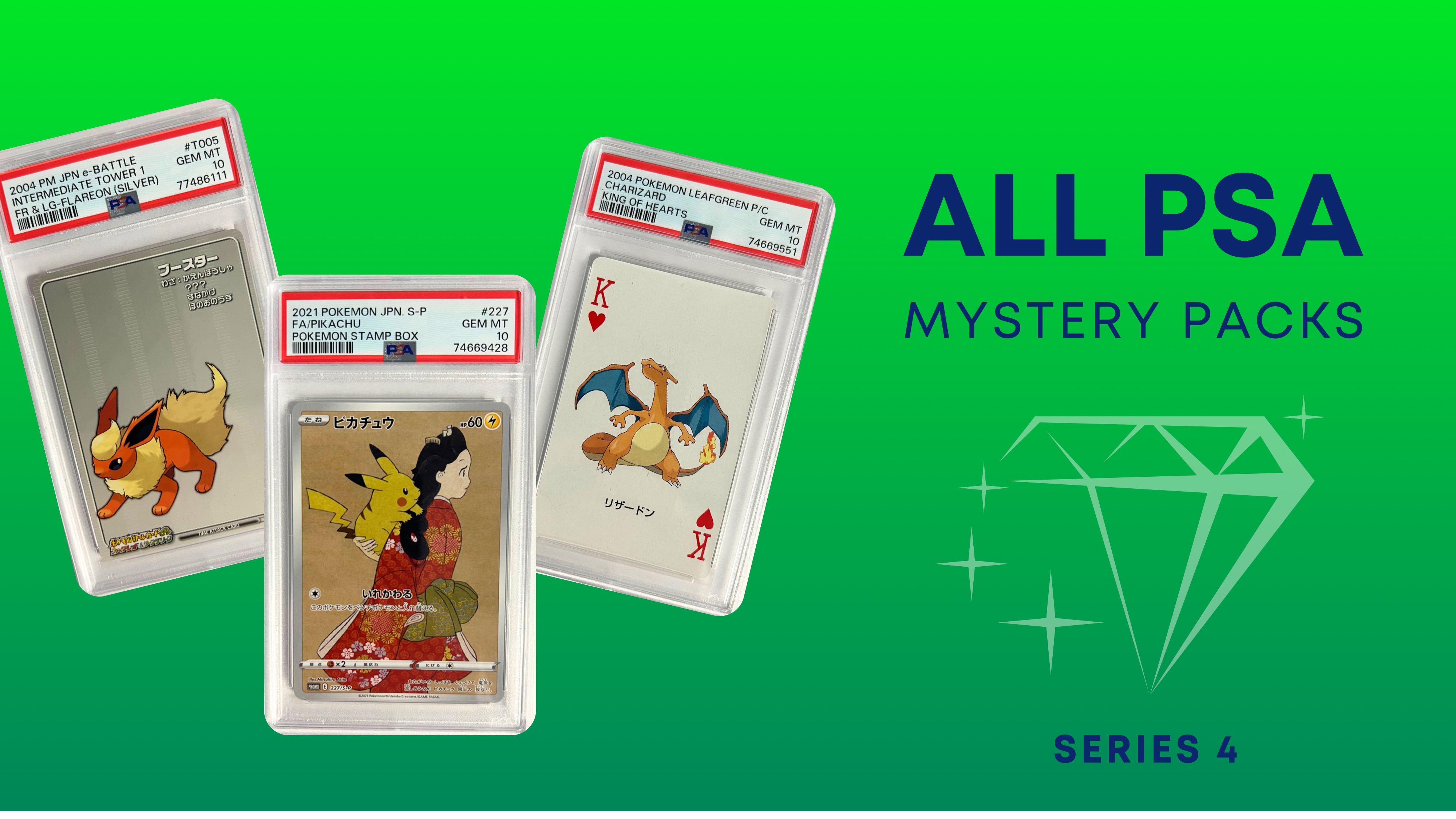 Mints PSA Graded Pokemon Grail Series 4 Mystery Pack | Pristine Auction