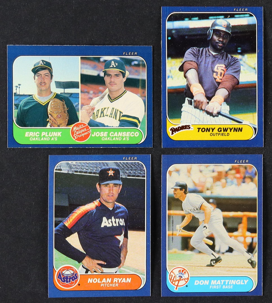 1986 Fleer Baseball Complete Set Of (660) Cards With Jose Canseco #649 