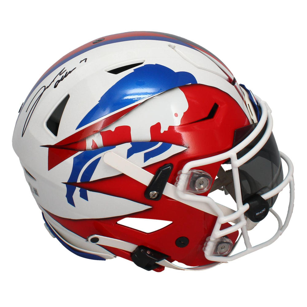 Josh Allen Signed Bills Full-Size Authentic On-Field Custom Ripped ...
